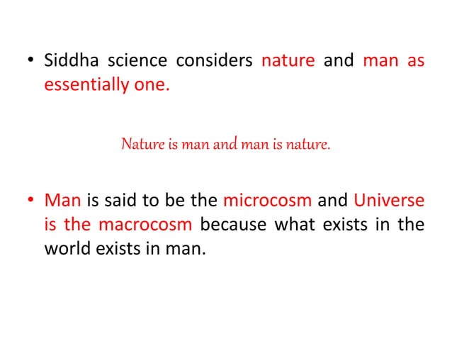 Siddha system of medicine | PPT
