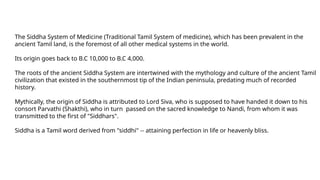 Siddha Ayurveda Medicinal Plants- modified.pptx