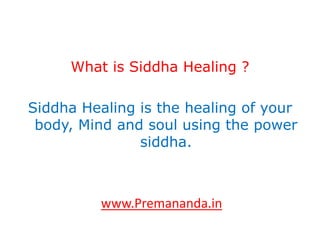 Siddha healing | PPTX