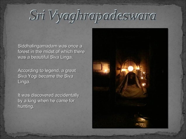 Siddhalingamadam- Thapovanam | PPT