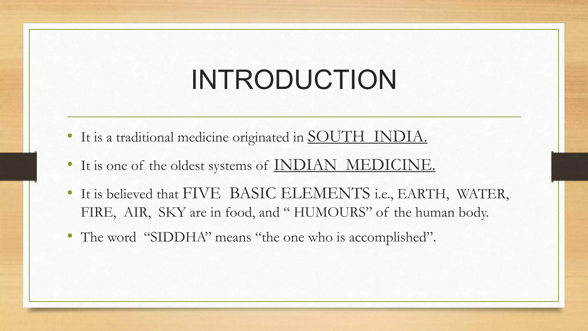 Siddha medicine | PPTX