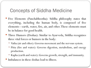 Siddha medicine by Dr.M.Jothimuniyandi | PPTX