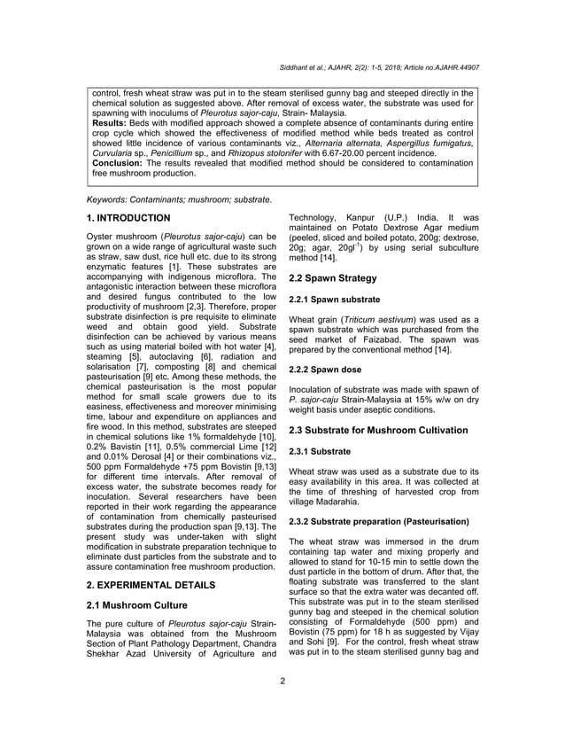 A Modified Approach in Substrate Preparation Technique for Small Scale ...