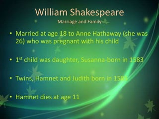 PPT on William Shakespeare | PPTX