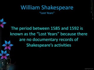 PPT on William Shakespeare | PPT