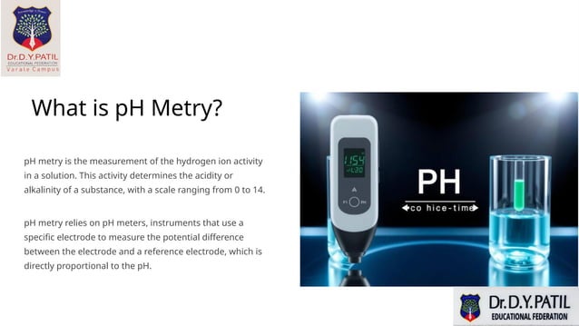 pH-Metry chemistry PPT.pptx jsjdjdjdjdjjd | PPT