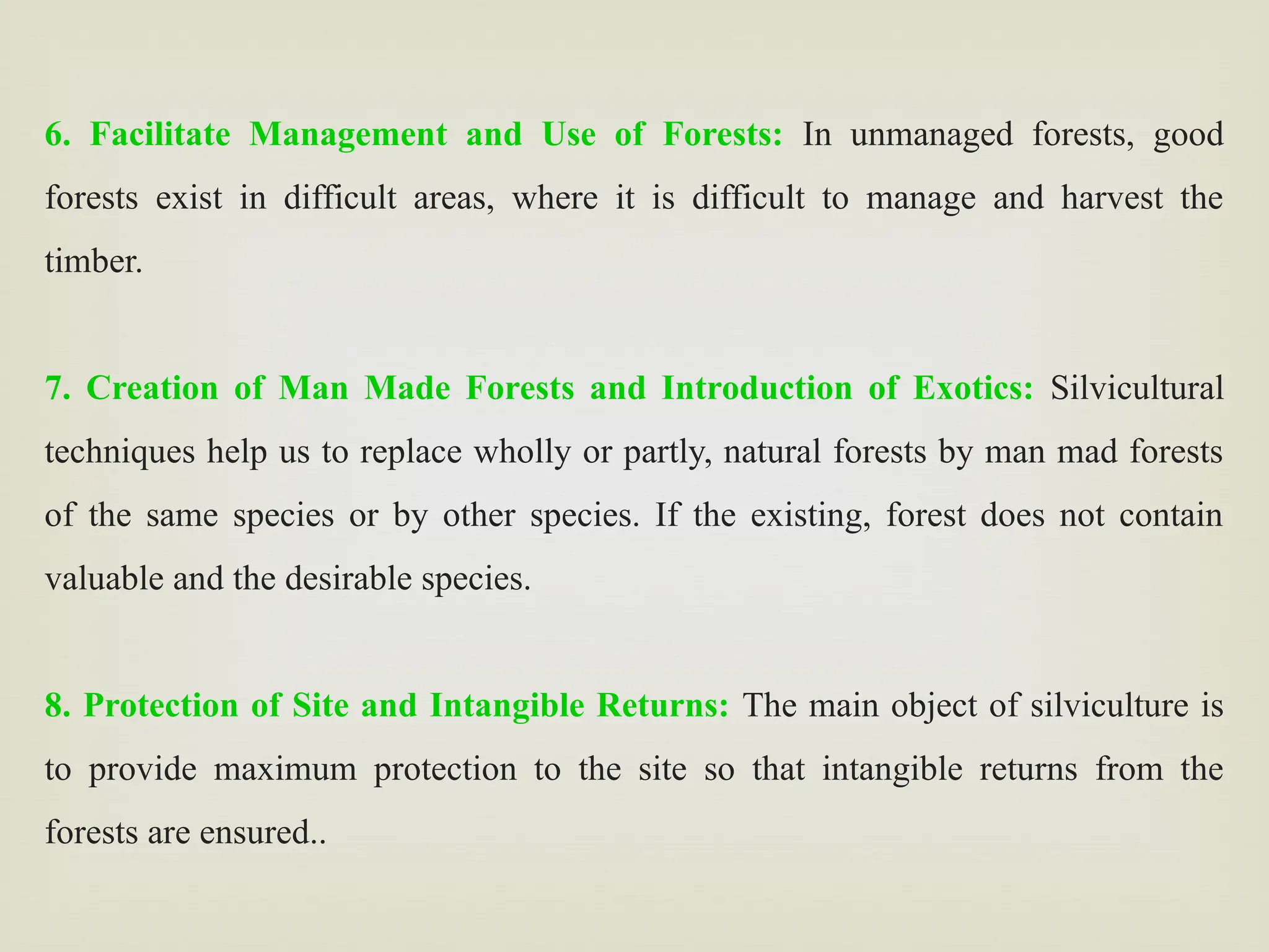 Forest classification of forest according to their area | PPTX