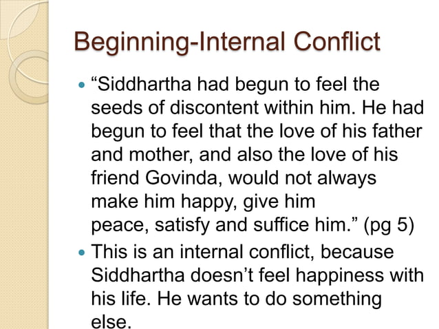 Siddhartha Conflict | PPT