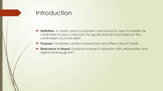 Siddhartha Bank Credit Card in Nepal .pptx