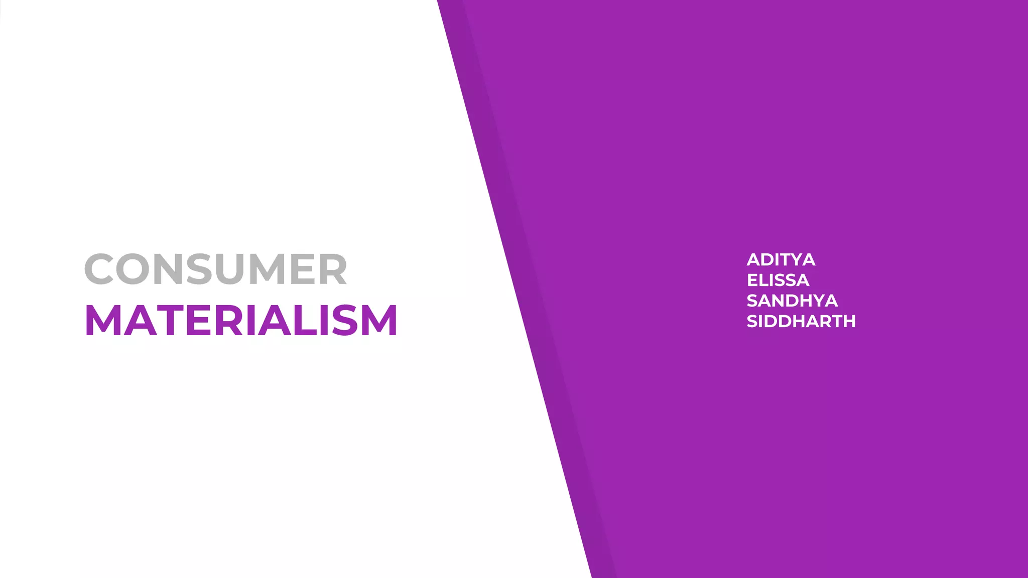 Consumer Materialism: Perception & Reality. | PDF