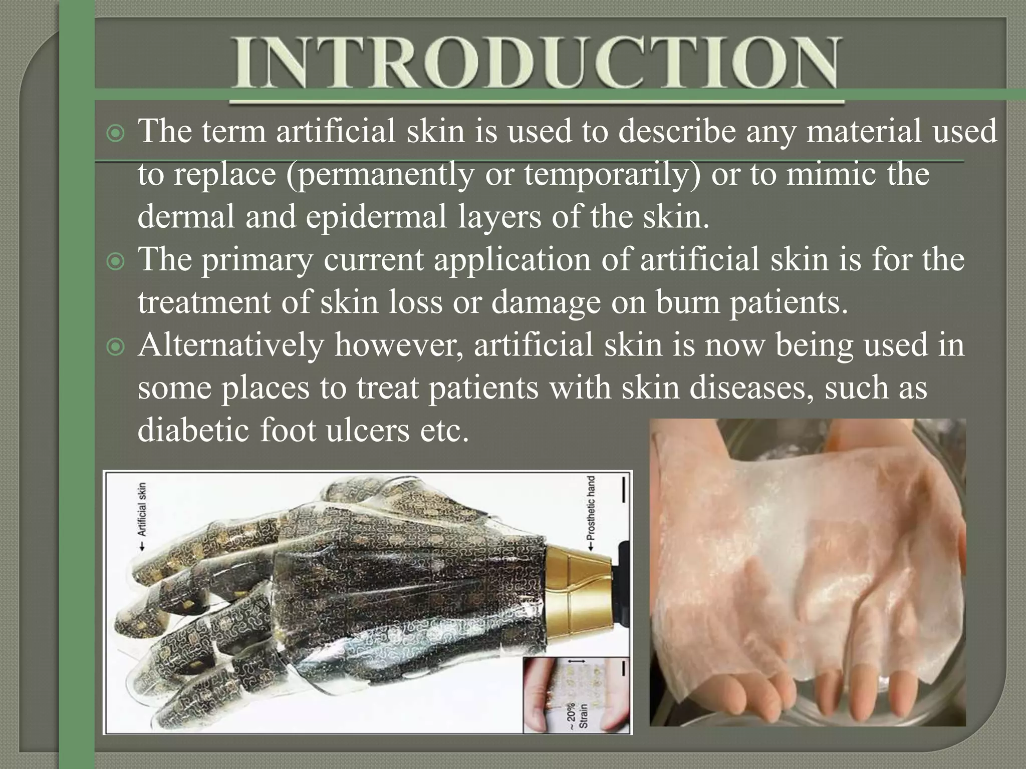 artificial skin technique | PPTX