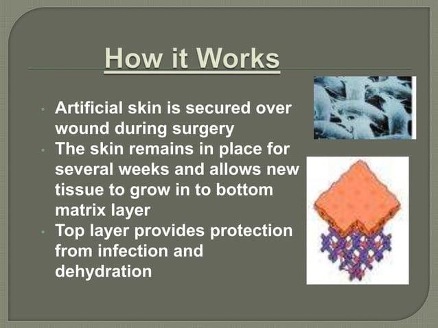 artificial skin technique | PPTX