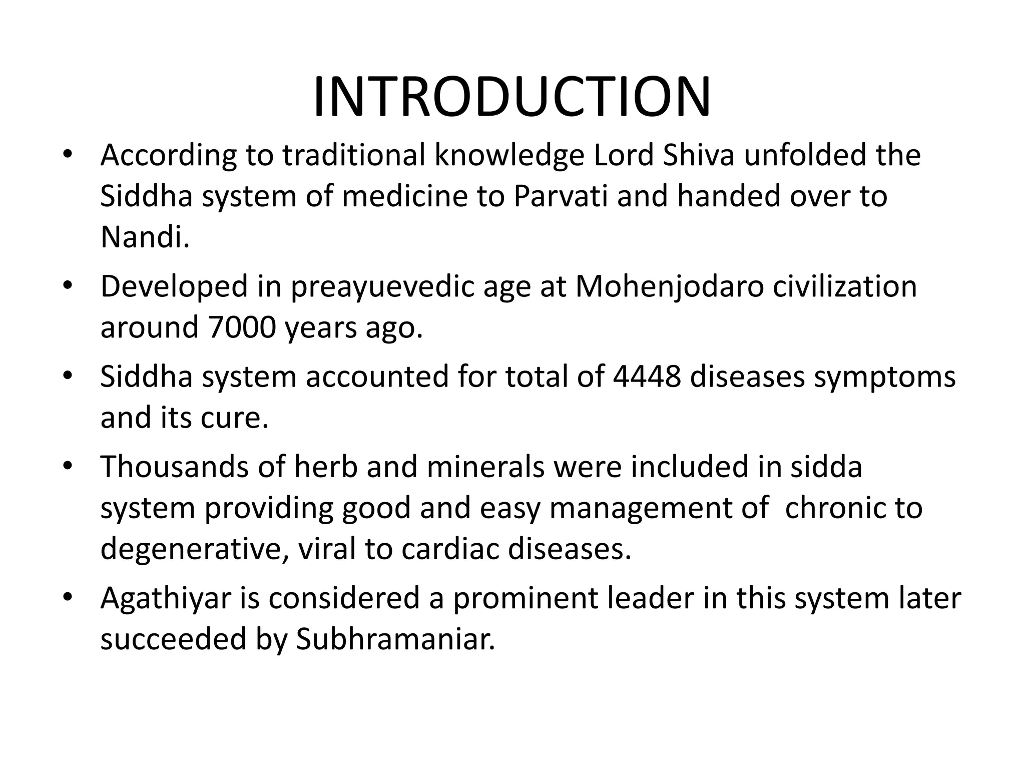 Siddha system of medicine | PPTX