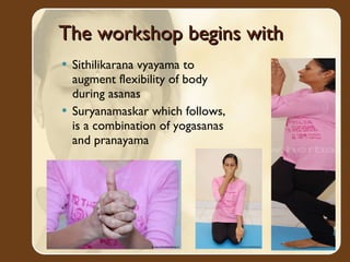 Siddha yoga workshop for prevention of Chronic Diseases | PPS