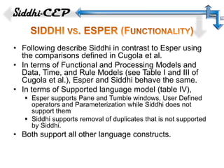 Siddhi: A Second Look at Complex Event Processing Implementations | PPT