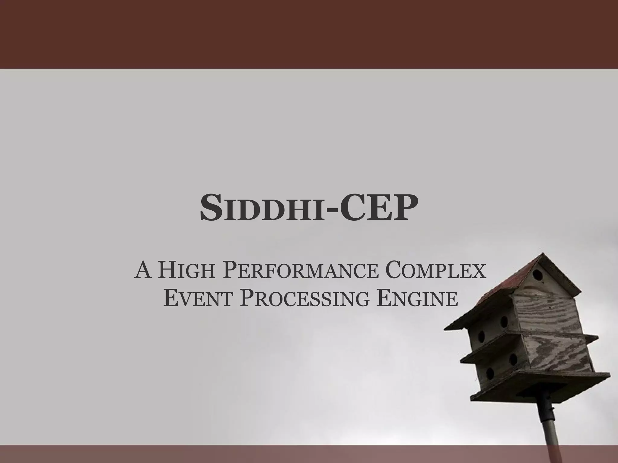 Siddhi CEP 2nd sideshow presentation | PPT