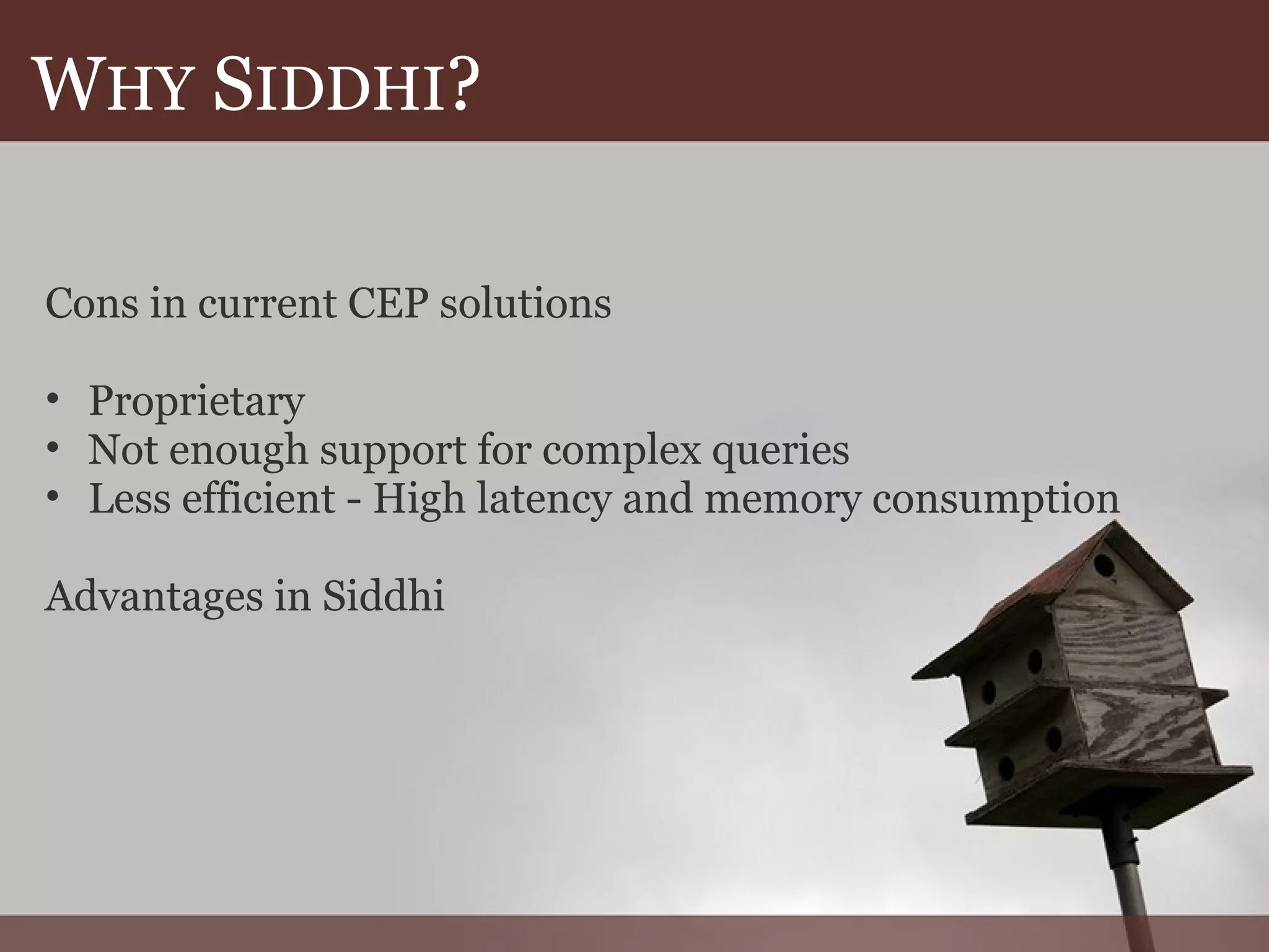 Siddhi CEP 2nd sideshow presentation | PPT