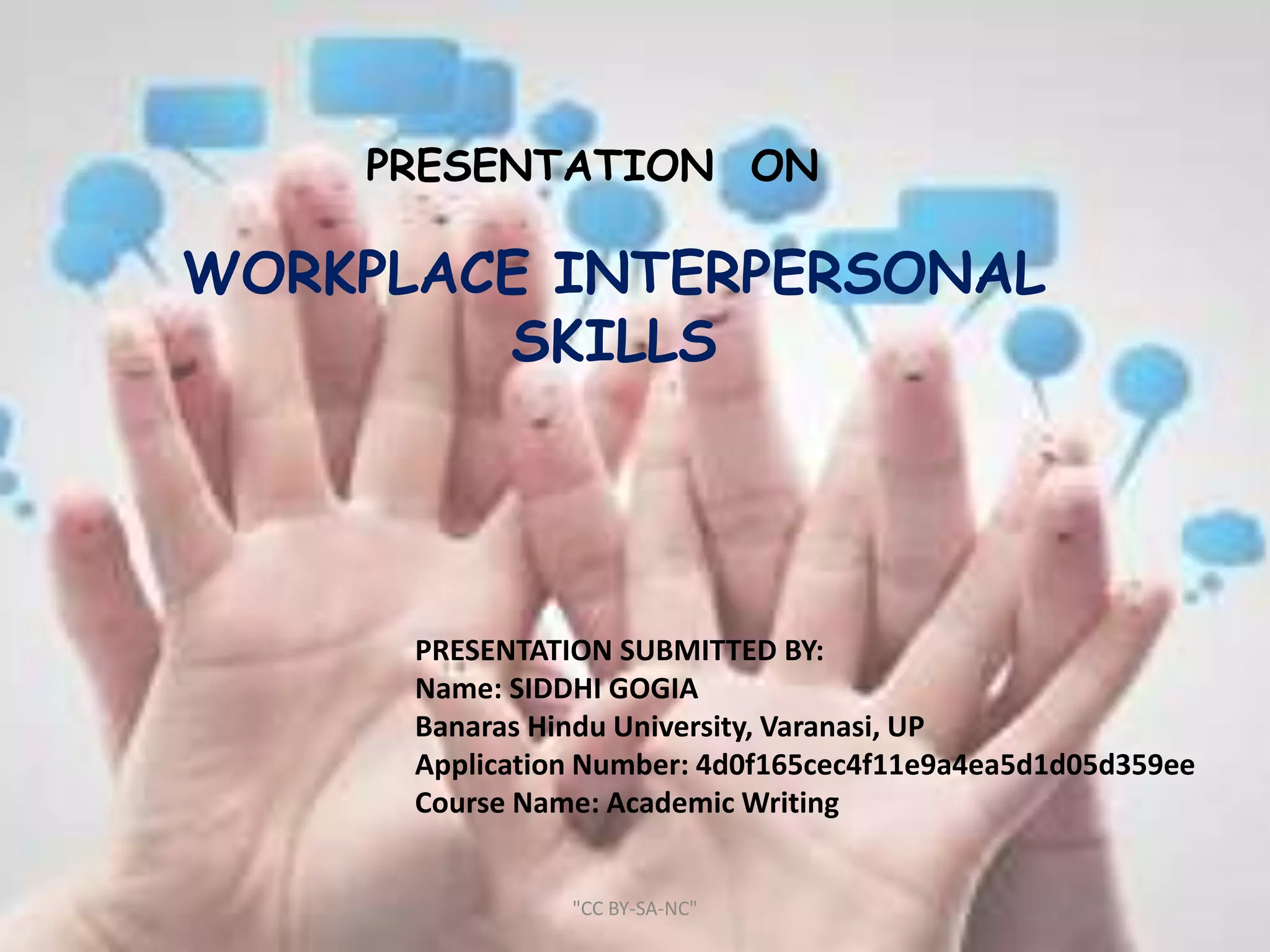 Workplace Interpersonal Skills | PPTX