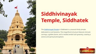 Siddhivinayak - Temple - Siddhatek.pptx