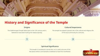 Siddhivinayak - Temple - Siddhatek.pptx