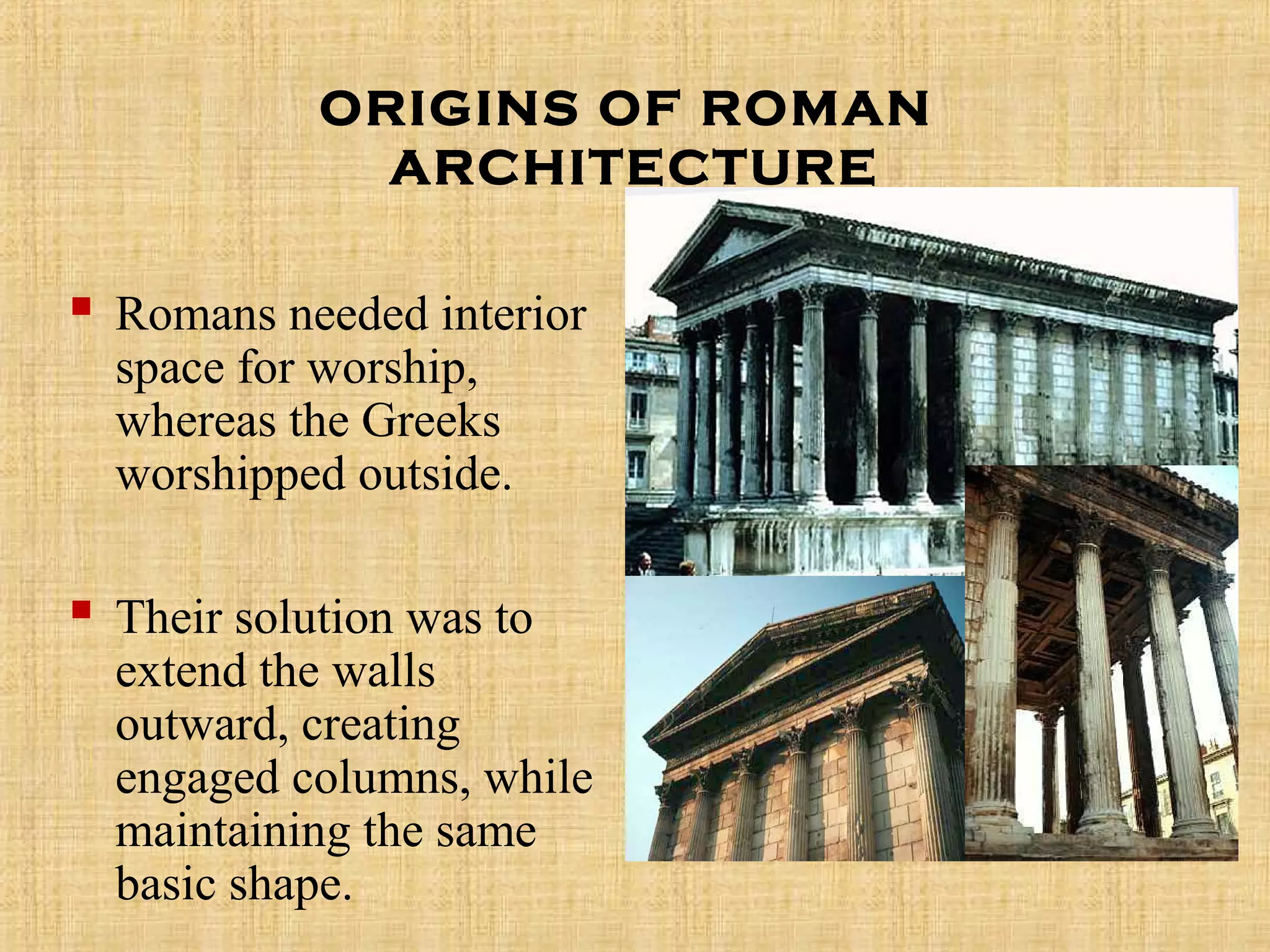 ANCIENT ROMAN ARCHITECTURE | PPT