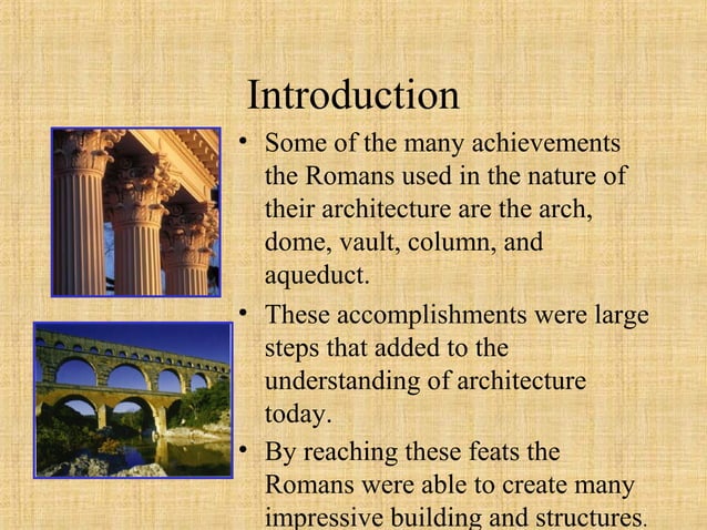ANCIENT ROMAN ARCHITECTURE | PPT