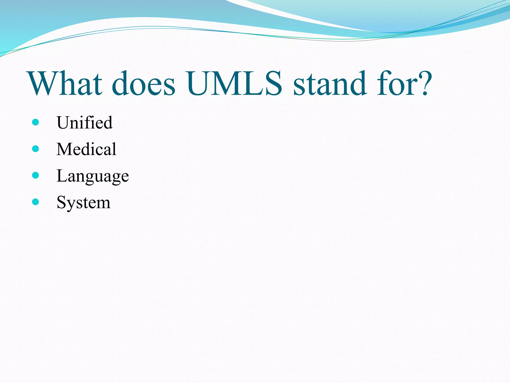 Information Retrieval UMLS | PPT