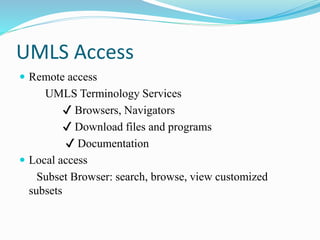 Information Retrieval UMLS | PPT