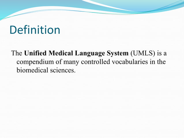 Information Retrieval UMLS | PPT