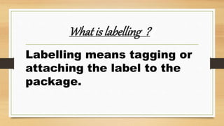labelling | PPTX