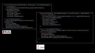 Side by Side - Scala and Java Adaptations of Martin Fowler’s Javascript Refactoring Example | PPT