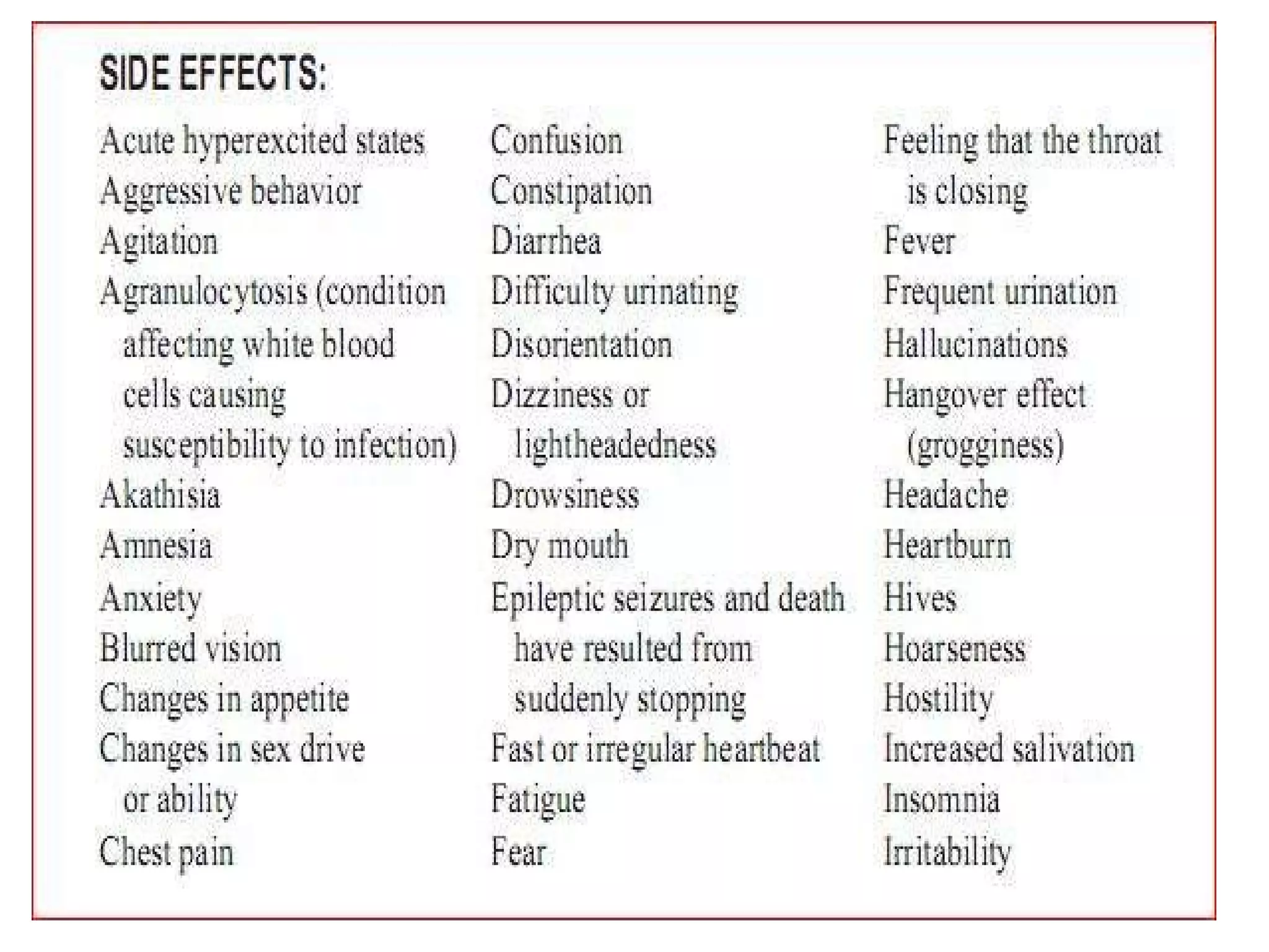 Side Effects of common psychiatric Drugs | PPT | Mental Health ...