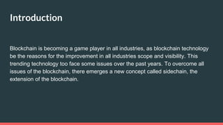 Sidechain in blockchain | PPTX