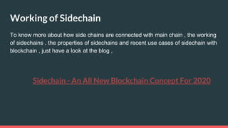 Sidechain in blockchain | PPTX