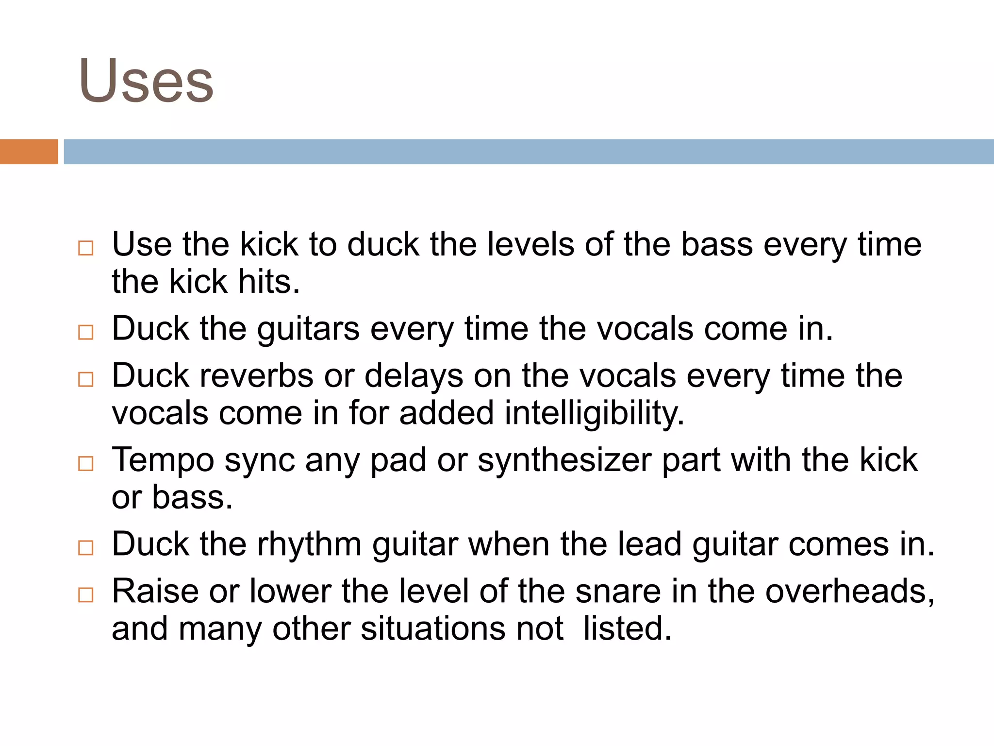 Side chaining | PPTX