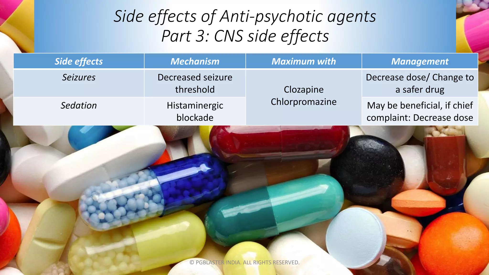 Side effects of Antipsychotic Agents | PPTX
