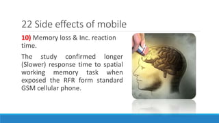 Mobile side effect on human body | PPTX