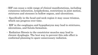 Side effects of radiation in head and neck cancer | PPTX