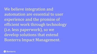 Automation for Bonterra Impact Management (fka Apricot) | PPT