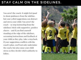 Sideline Hazards: 5 Behaviors for Soccer Parents to Avoid | PPT