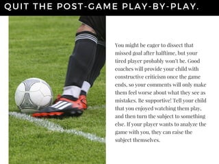 Sideline Hazards: 5 Behaviors for Soccer Parents to Avoid | PPT
