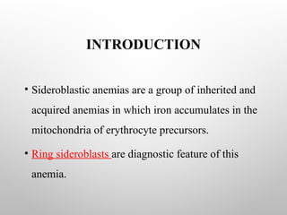 Sideroblastic anemia .pptx