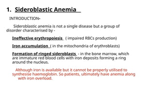 Sideroblastic anemia.pptx |Hematology| | PPT