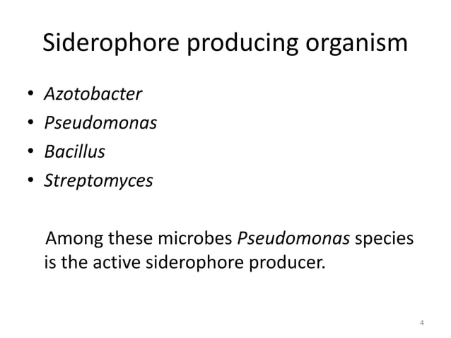 Siderophores ppt | PPT