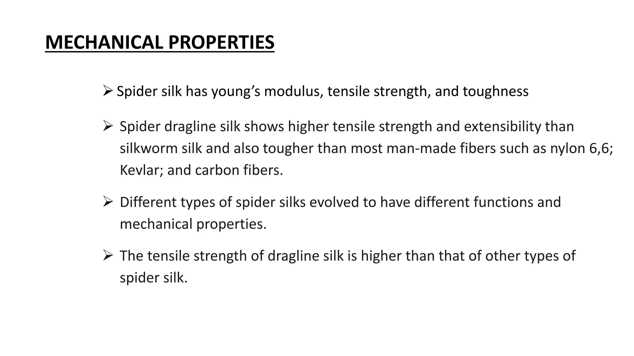 Spider silk ppt | PPTX