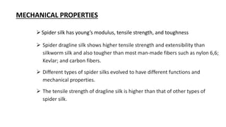 Spider silk ppt | PPTX