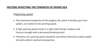 Spider silk ppt | PPTX