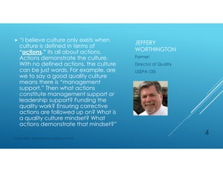 Maintaining a Quality Culture - Performance Metrics, Best Practices and ...