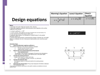 Design and Application of Side Channel Spillways | PPTX
