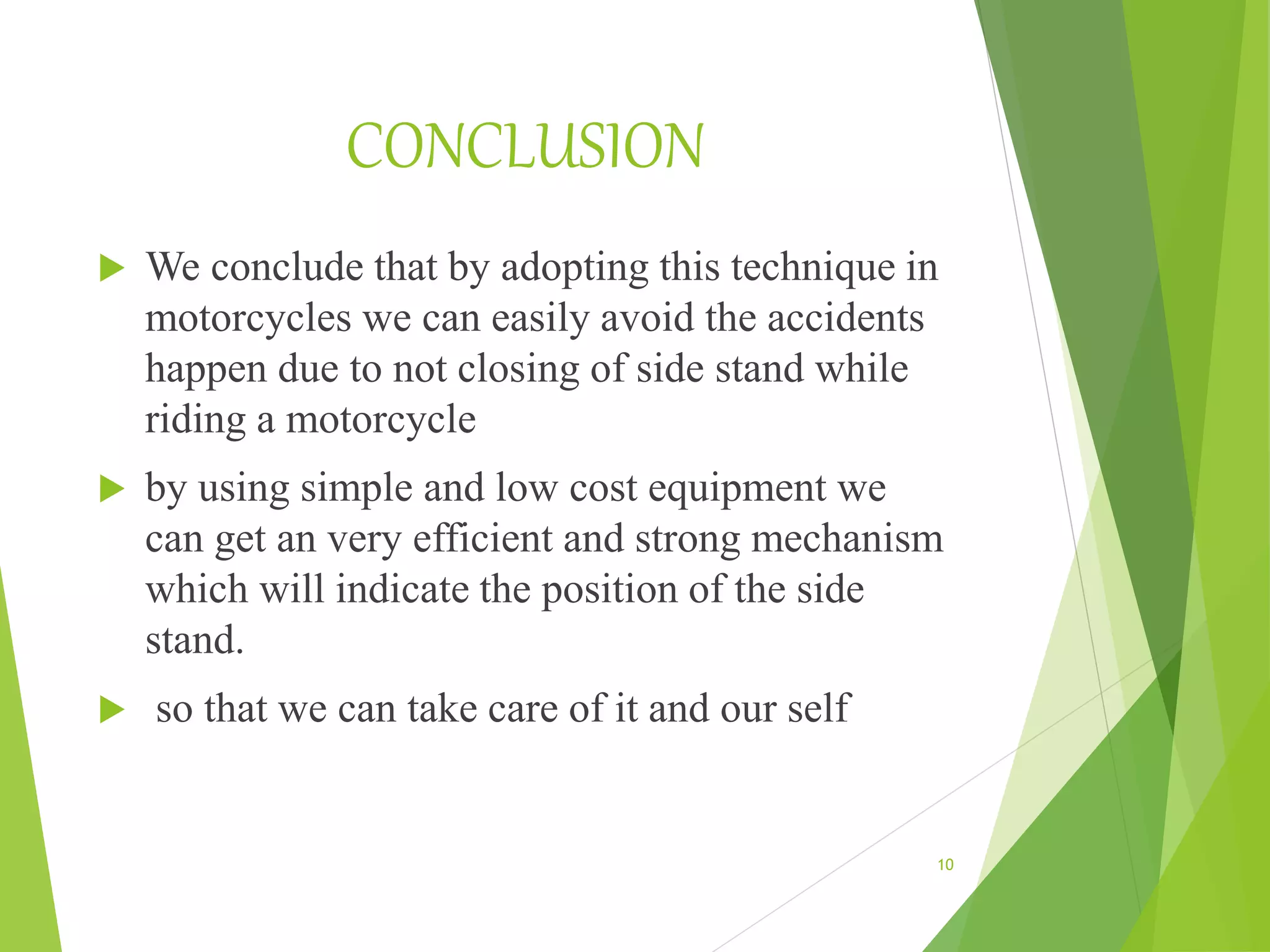 Side stand indication | PPTX